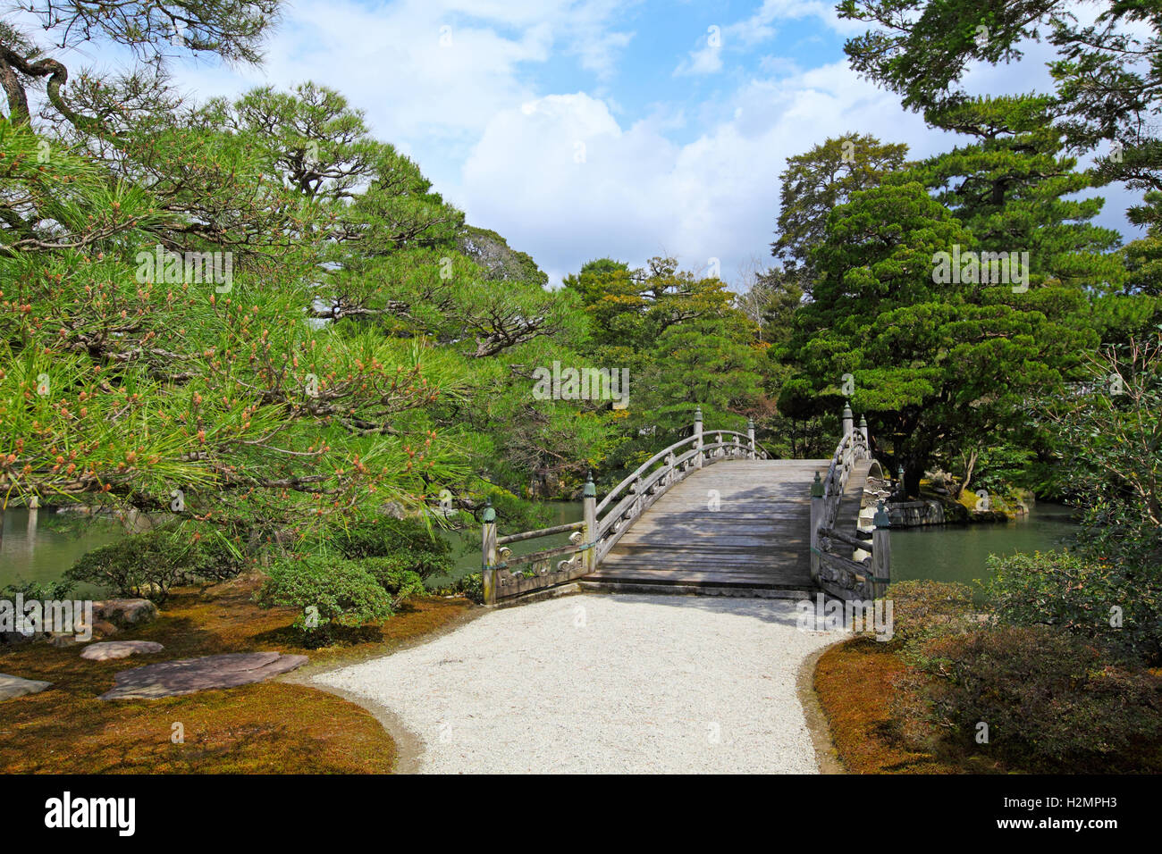 Japanese style park Stock Photo - Alamy