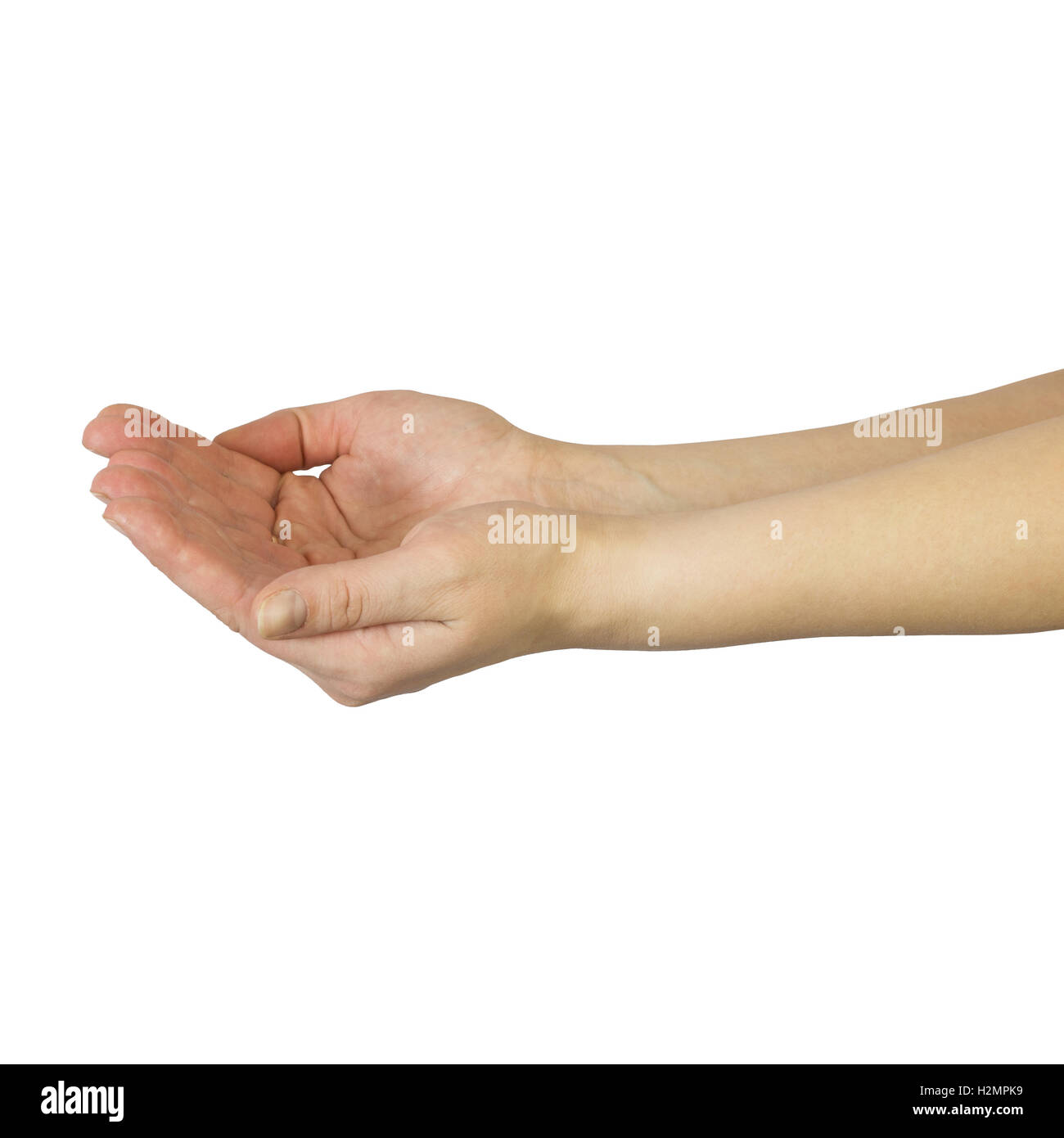 Empty woman hands Stock Photo - Alamy