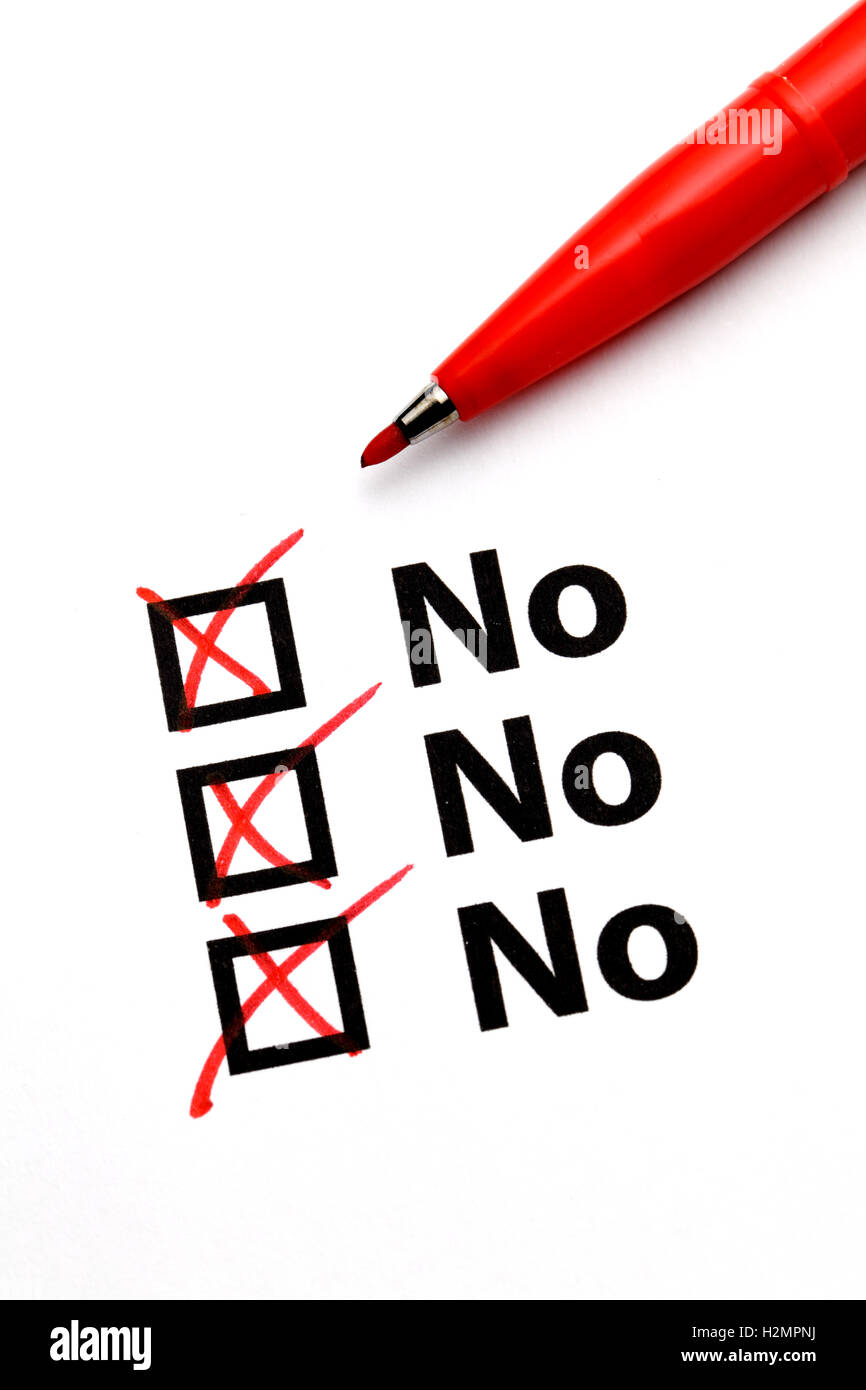 No check box Stock Photo - Alamy