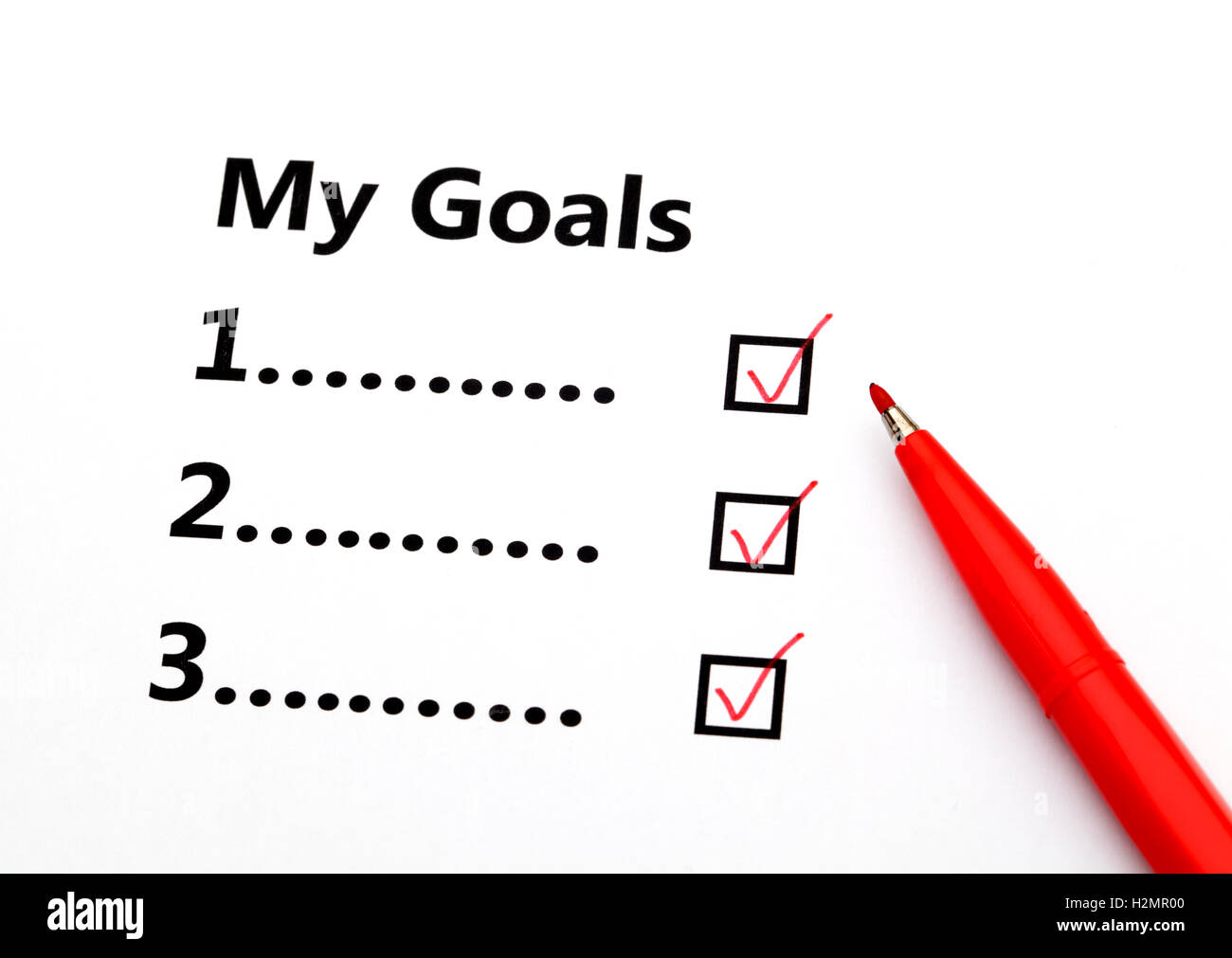 Checklists checklist check list choice hi-res stock photography and ...