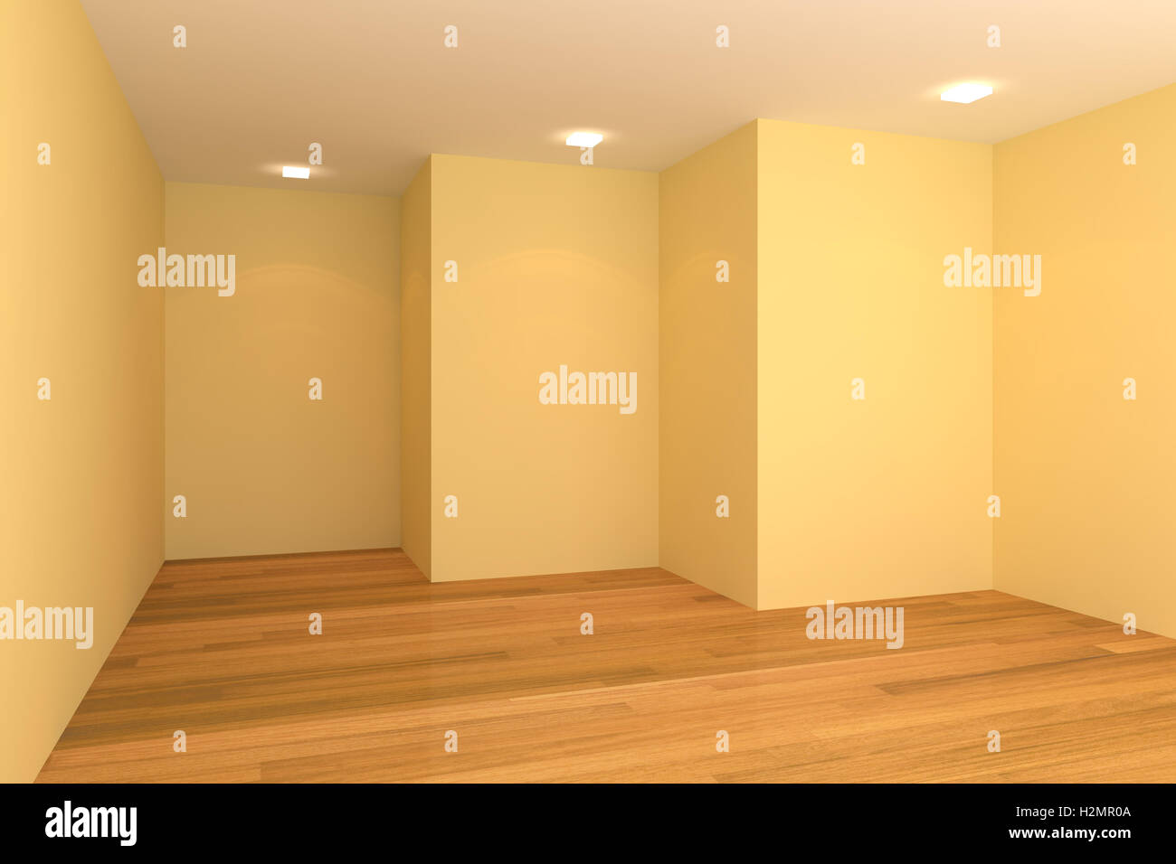 yellow empty room Stock Photo - Alamy