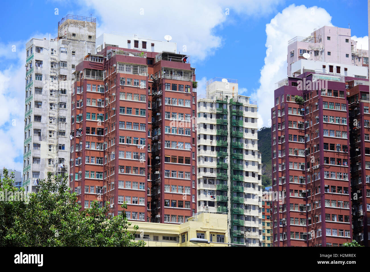 Hong Kong home building Stock Photo - Alamy
