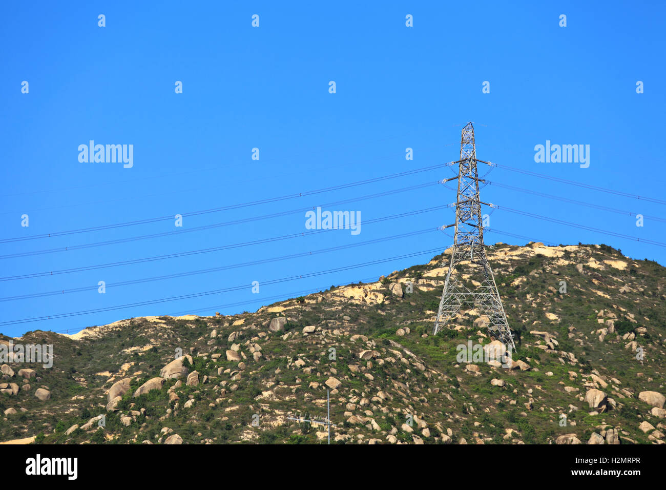 Power distribution tower Stock Photo - Alamy