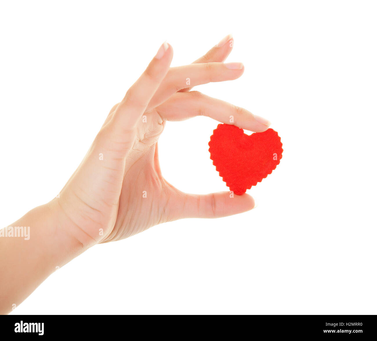 Heart in Hand Stock Photo - Alamy