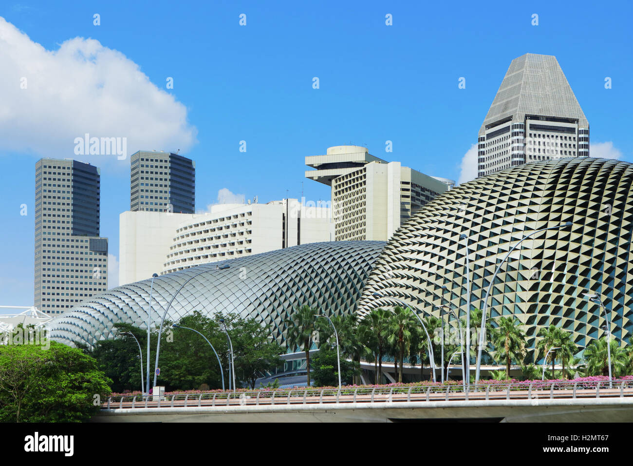 Sentosa island skyline singapore aerial hi-res stock photography and ...