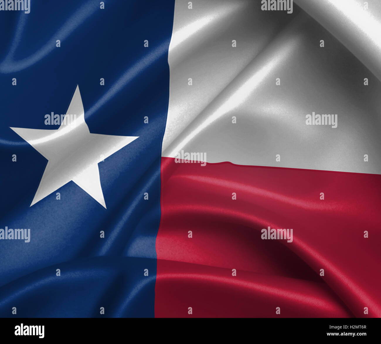 Satin flag, three dimensional render Stock Photo - Alamy