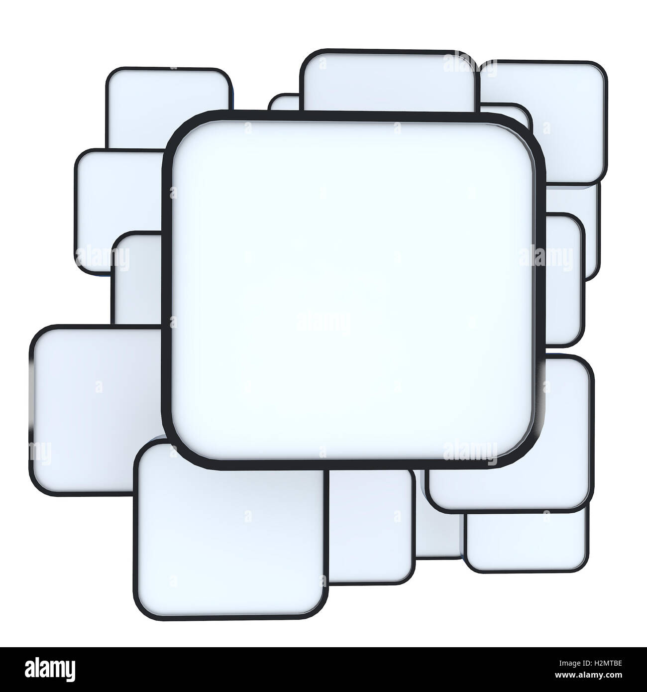 blank abstract white box Stock Photo - Alamy