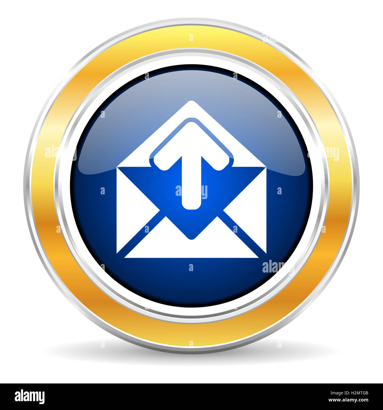 Abstract mail icon blue Cut Out Stock Images & Pictures - Alamy