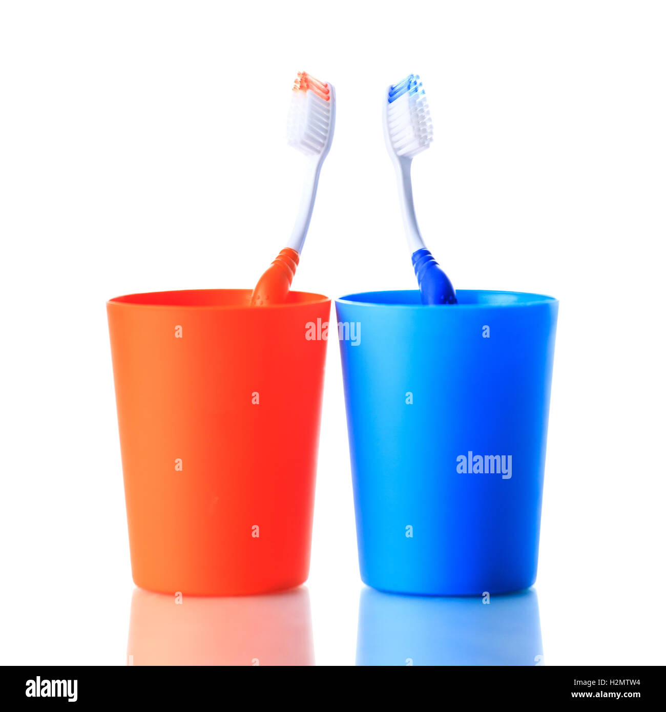 Blue white toothbrush Cut Out Stock Images & Pictures - Alamy