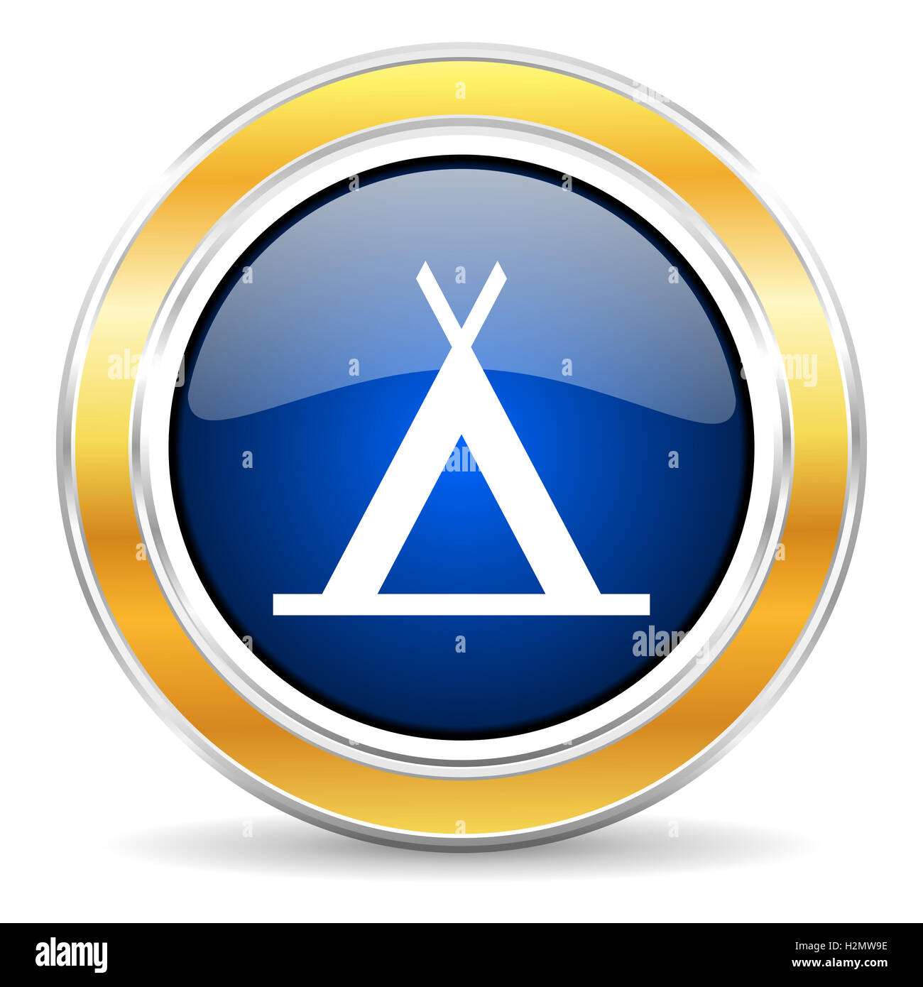Camp tent icon hi-res stock photography and images - Alamy