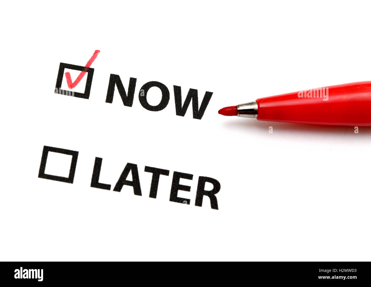 Review document check box hi-res stock photography and images - Alamy