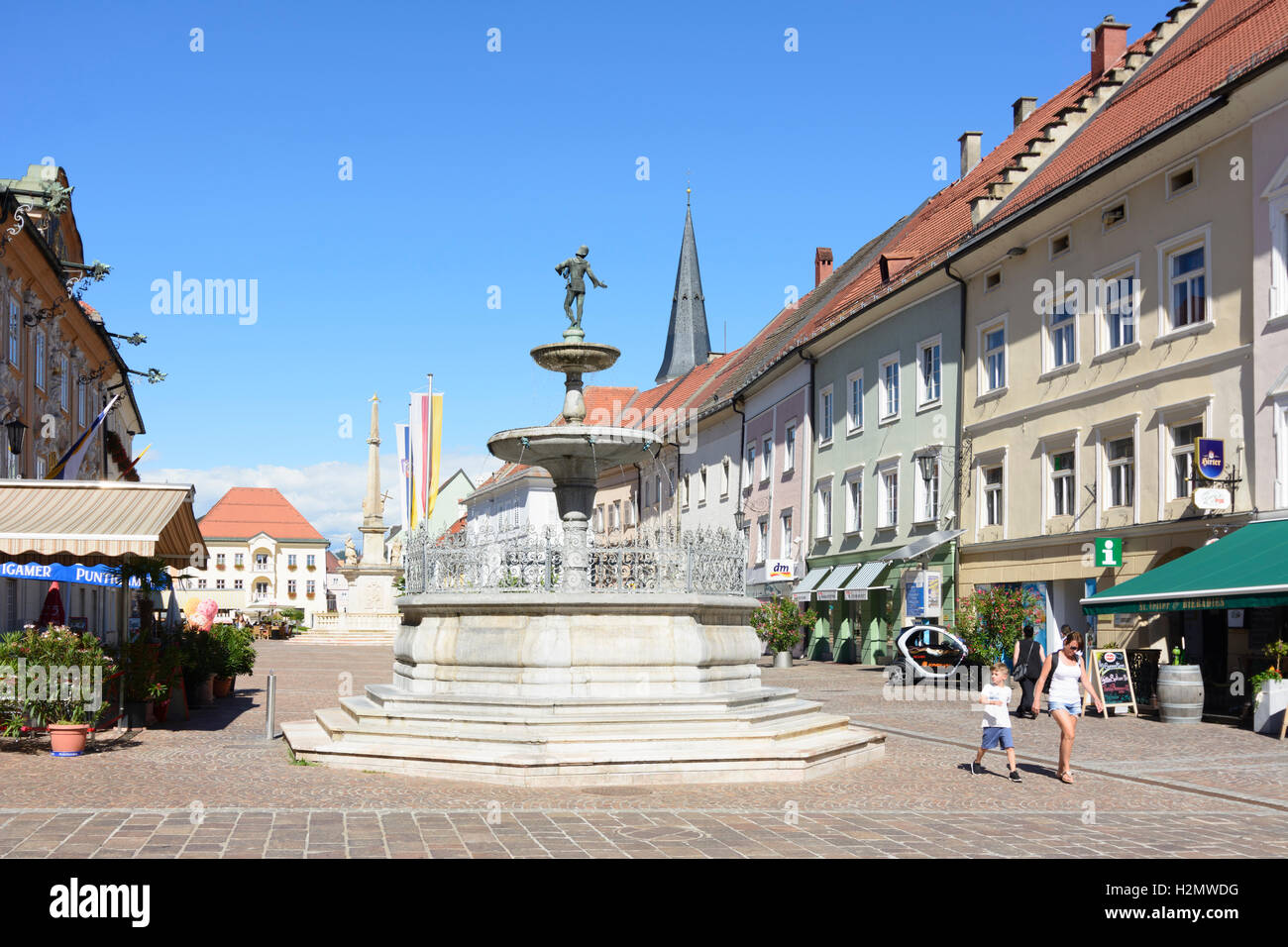Sankt Veit an der Glan: Hauptplatz (Main Square), Walther-von-der ...