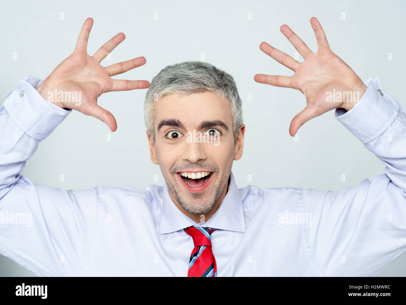 Successful excited male executive Stock Photo - Alamy