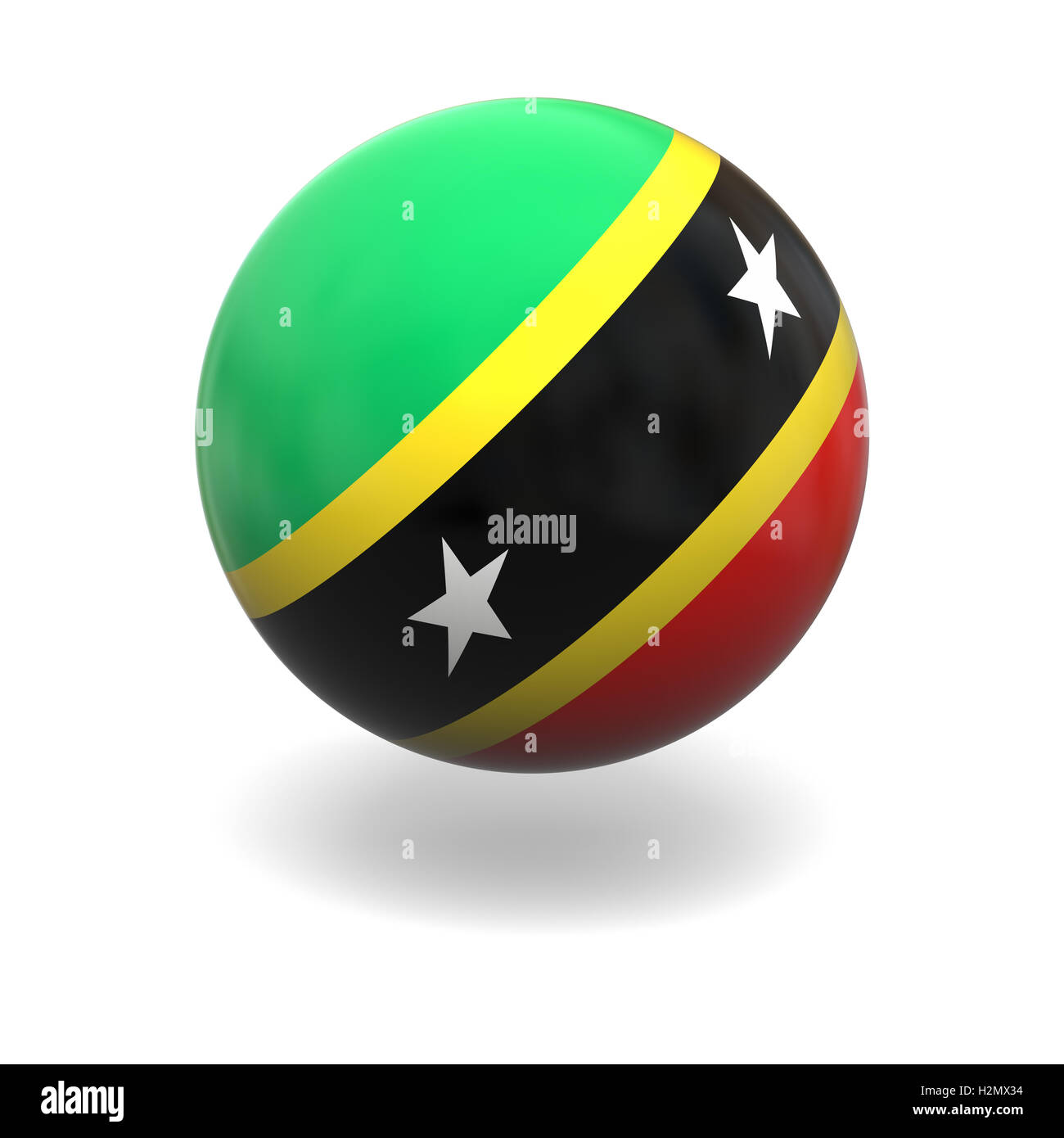 Saint Kitts flag Stock Photo - Alamy