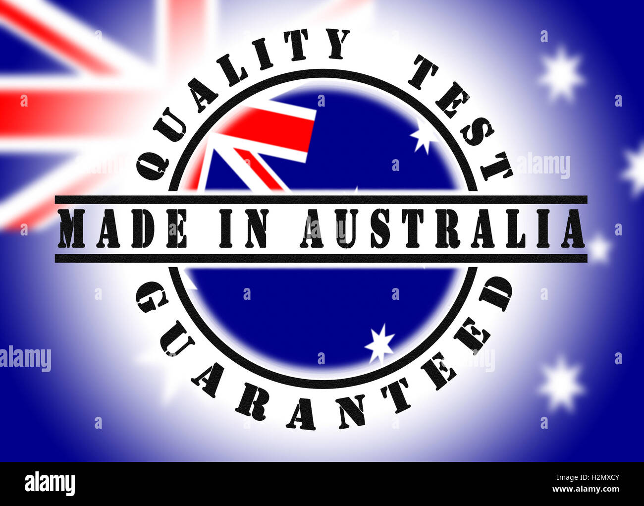 Quality test guaranteed stamp Stock Photo - Alamy