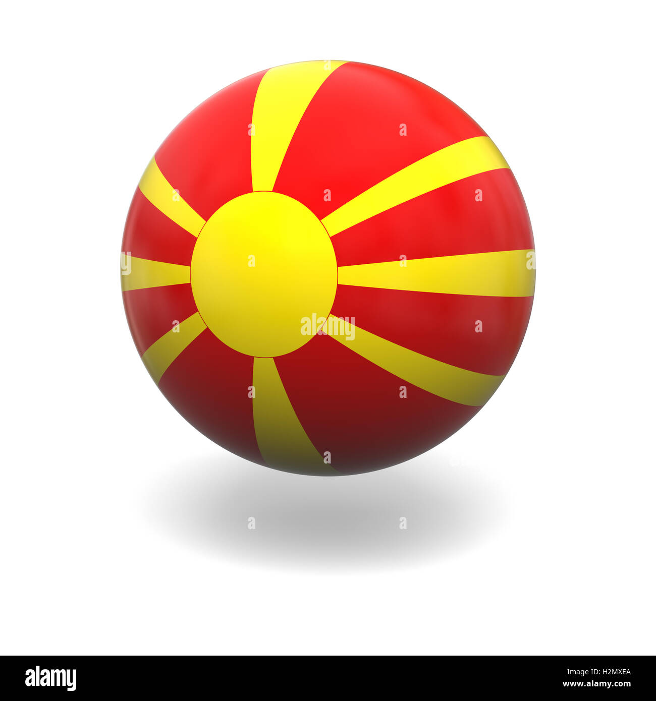 Macedonian national flag Cut Out Stock Images & Pictures - Alamy