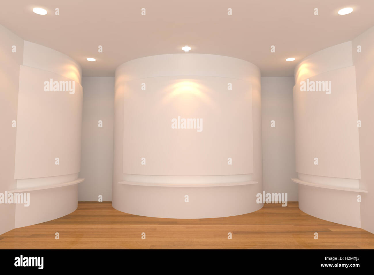gallery white room Stock Photo - Alamy