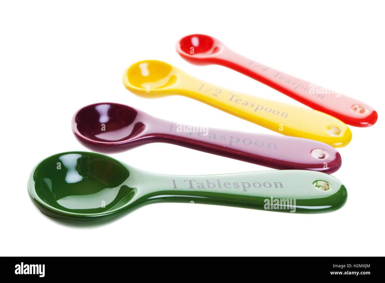 Colored Measuring Spoons Stock Photo - Alamy