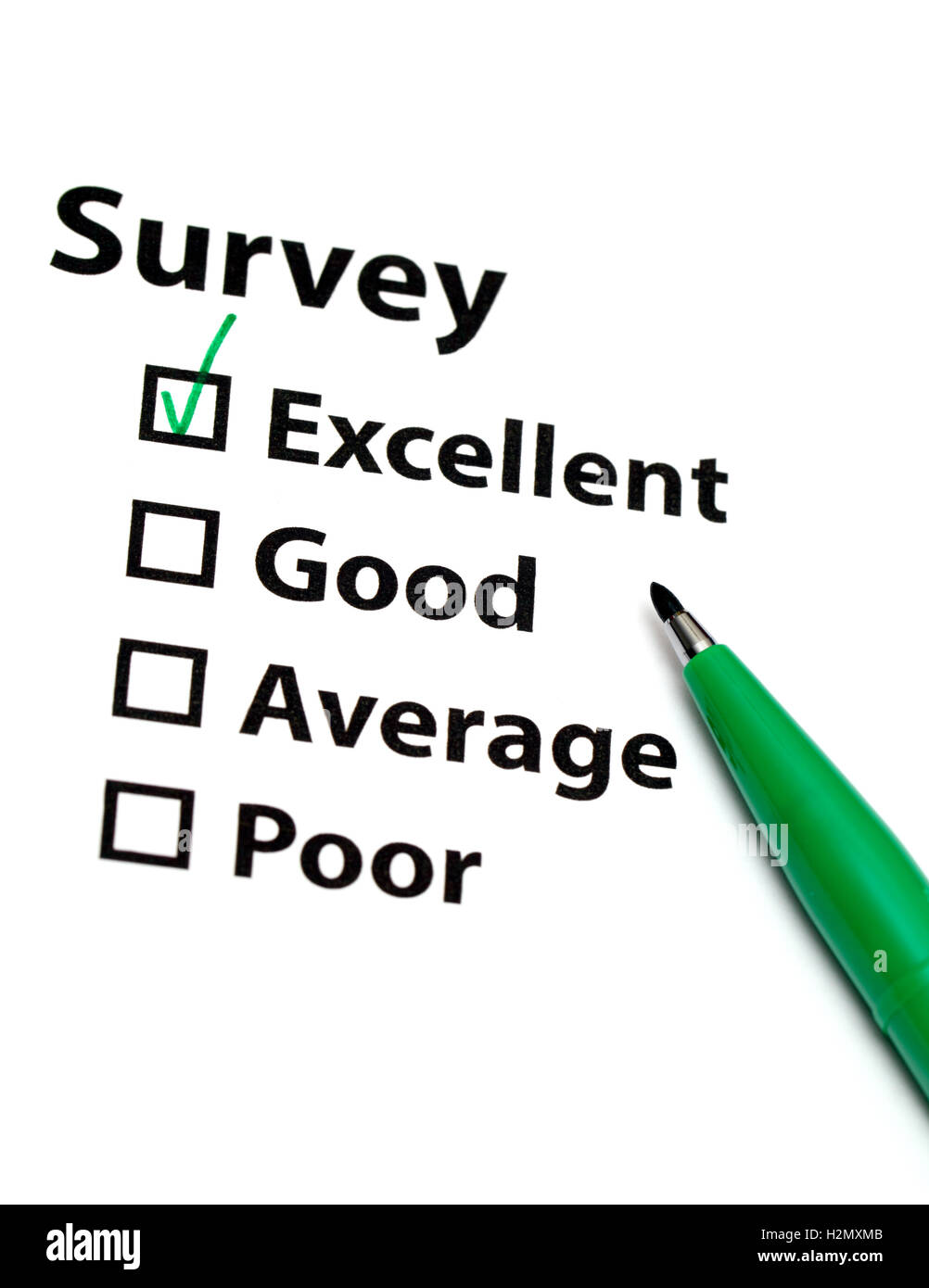 Green feedback form Cut Out Stock Images & Pictures - Alamy