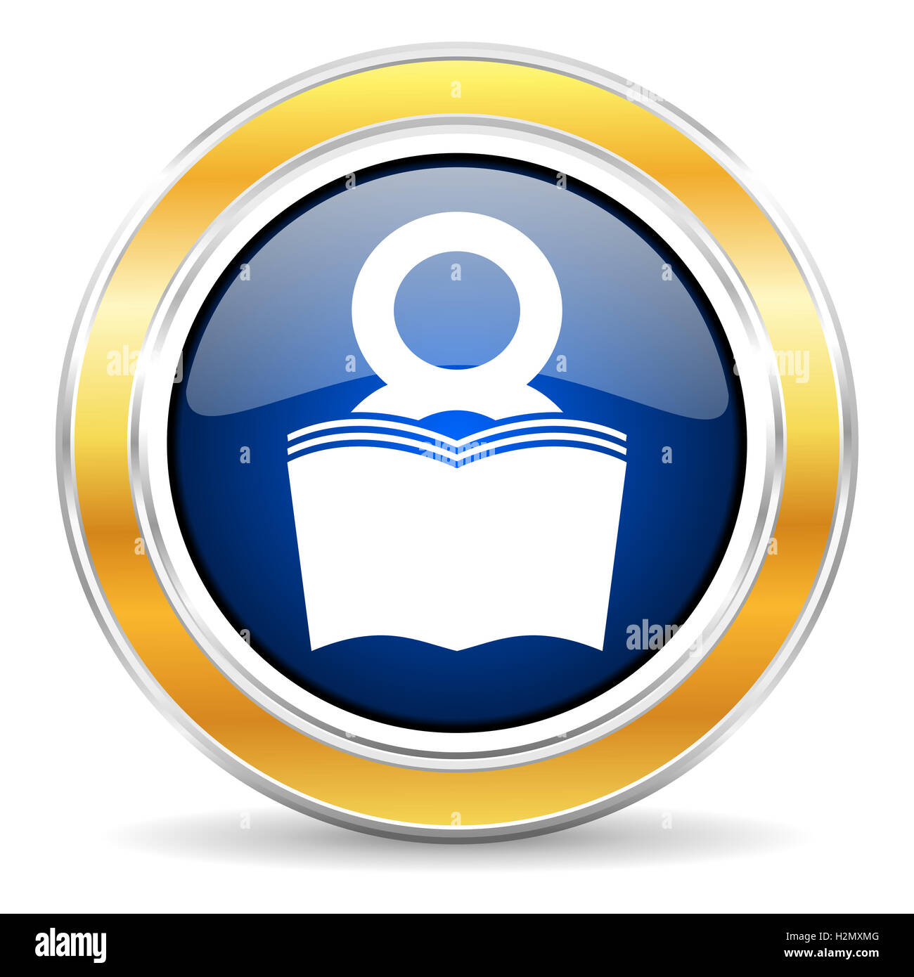 Book icon education library hi-res stock photography and images - Alamy