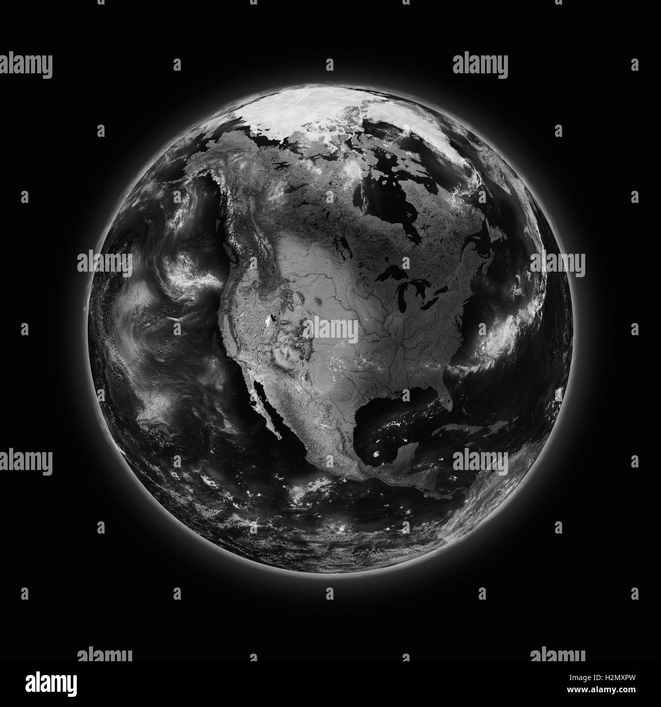 North america map dark hi-res stock photography and images - Alamy