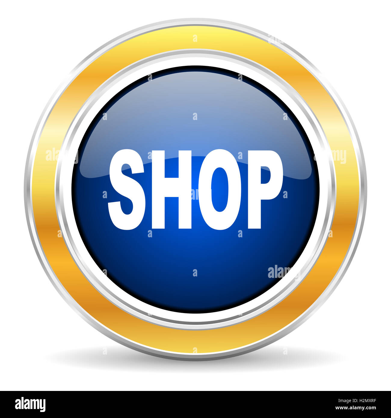Golden shop button hi-res stock photography and images - Alamy