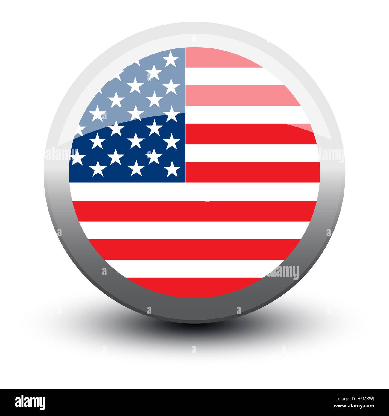 Press button flag usa hi-res stock photography and images - Alamy