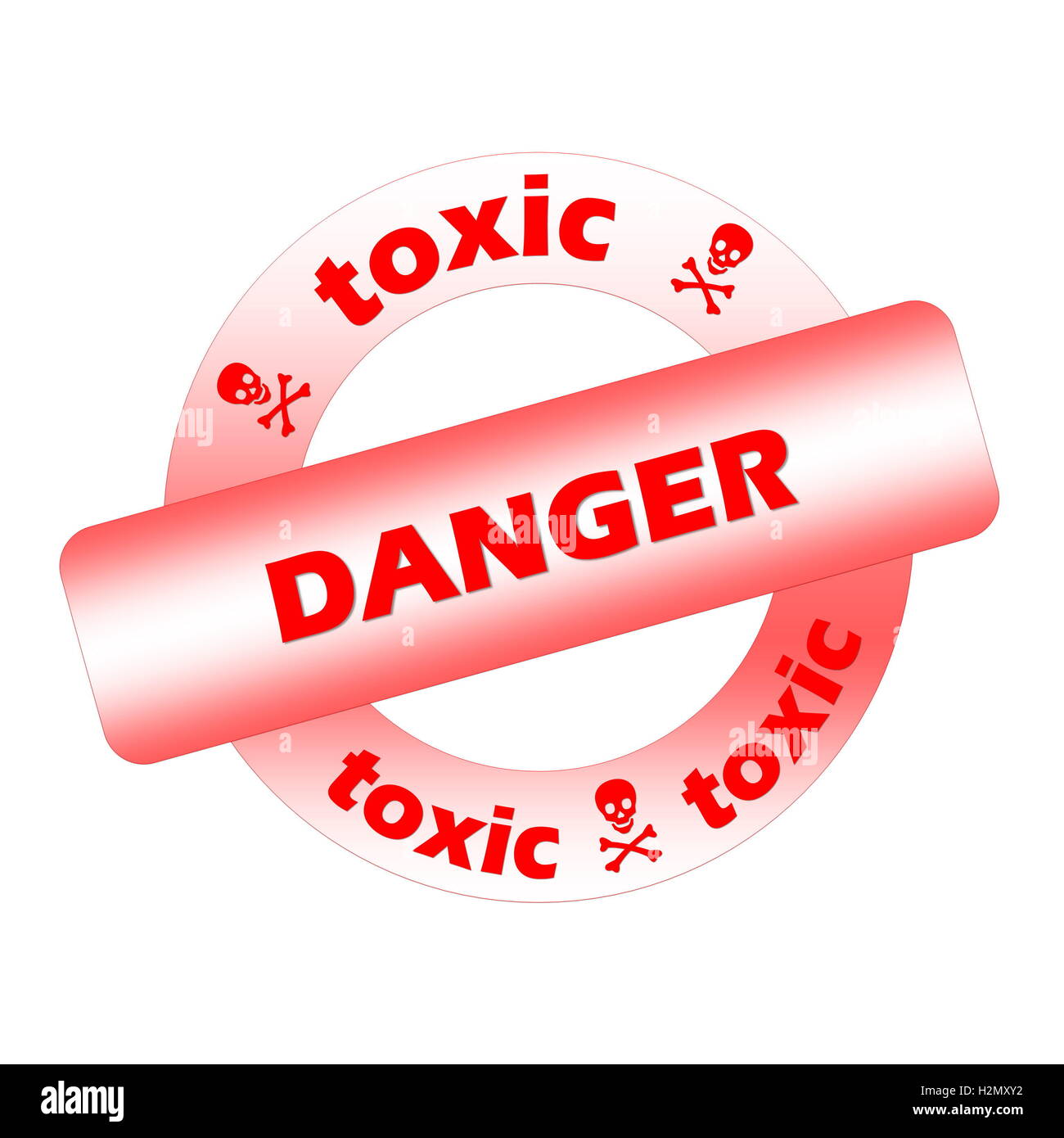 Toxic danger stamp Stock Photo - Alamy