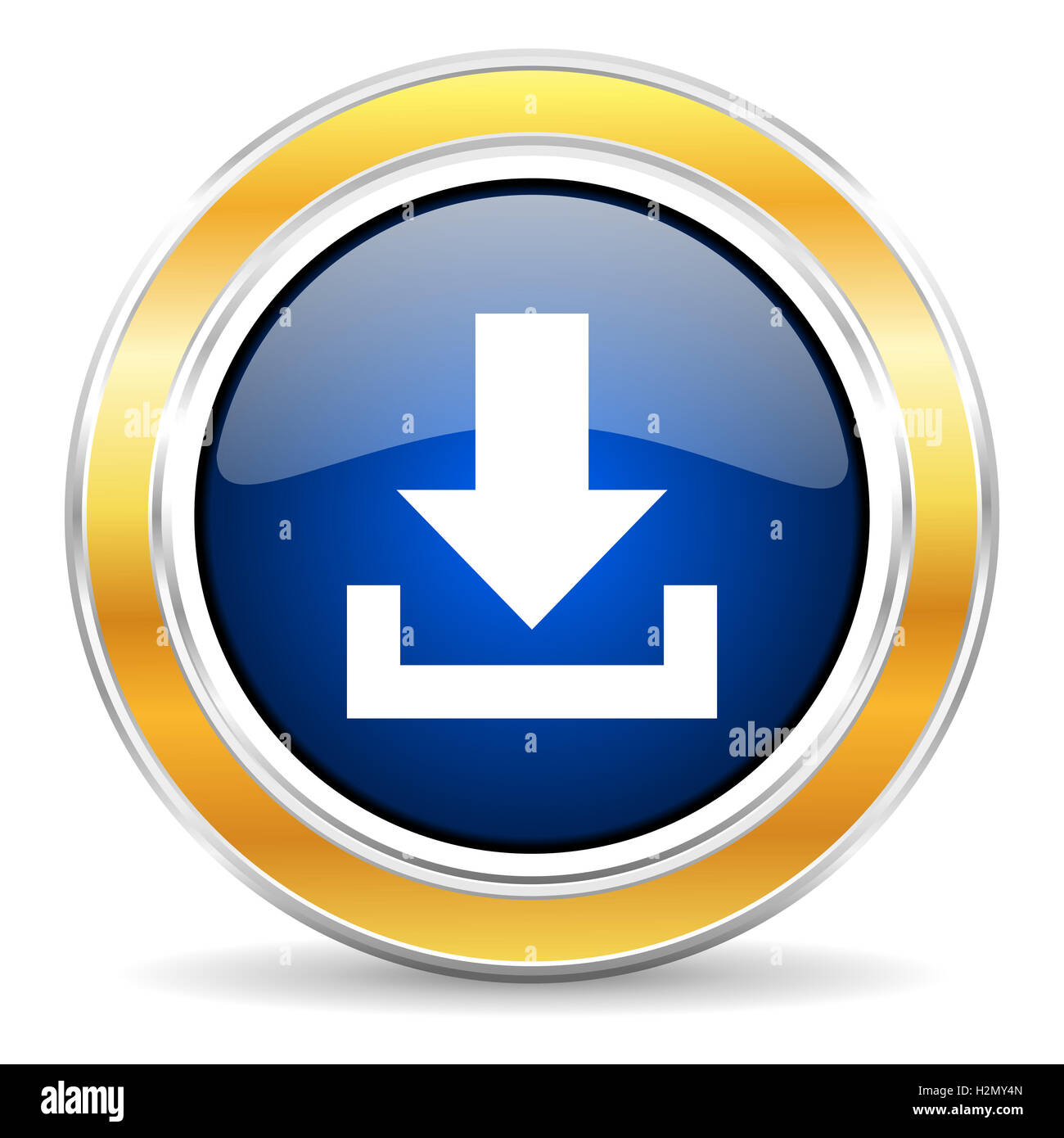 Download button icon arrow hi-res stock photography and images - Alamy