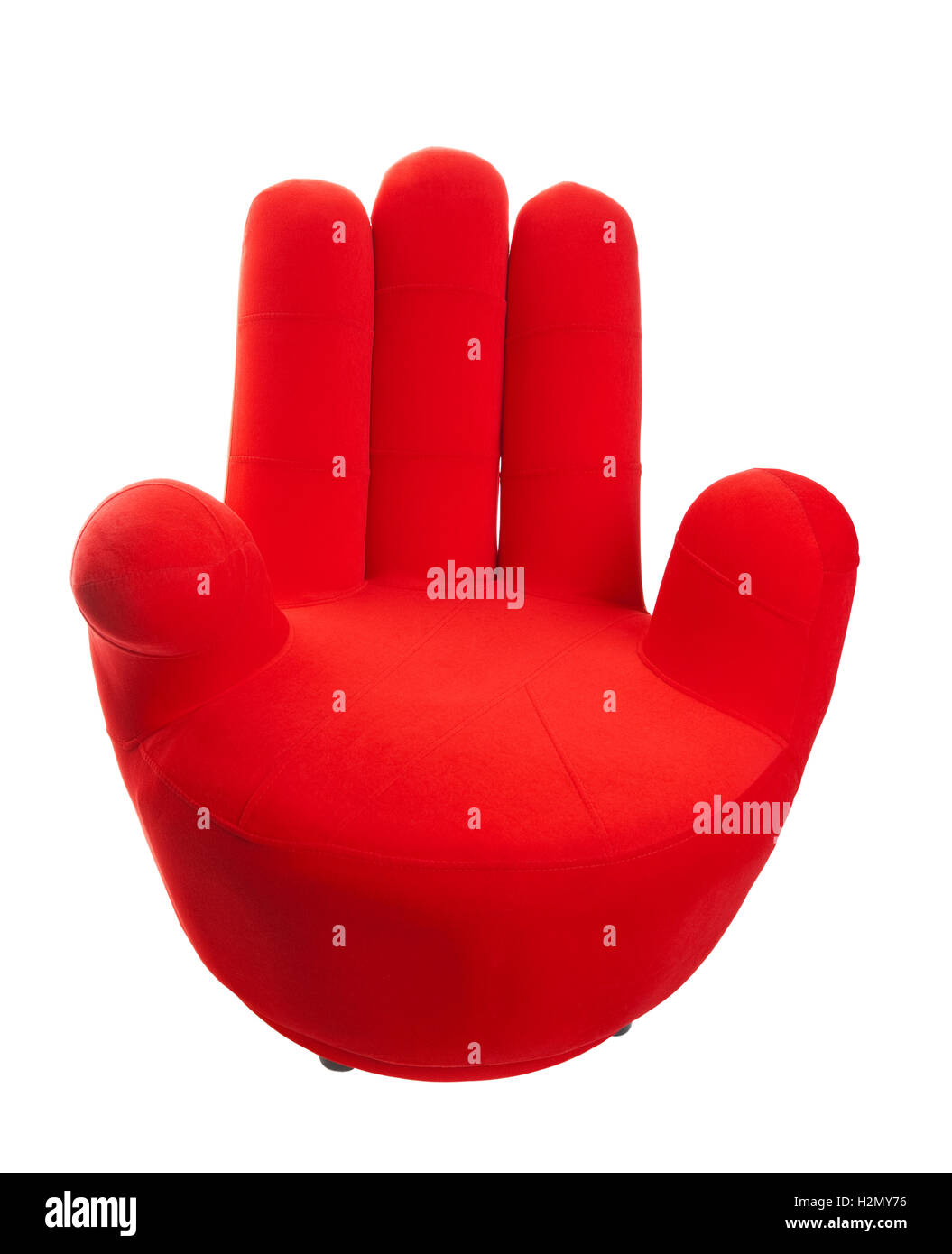 Red Hand Chair Stock Photo - Alamy
