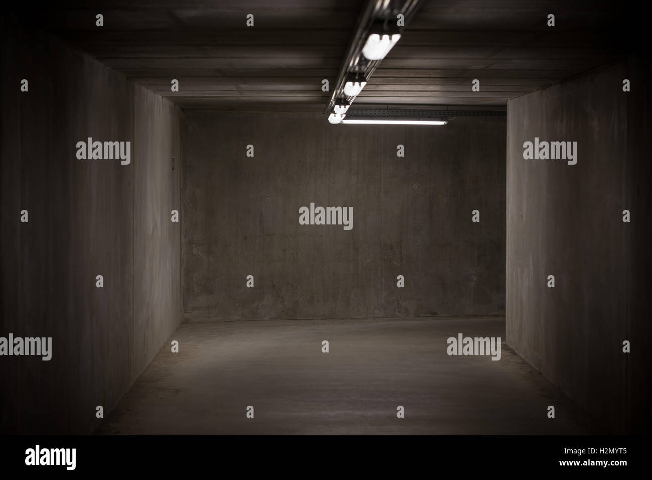 Staircase in underground passage - made from concrete material Stock ...
