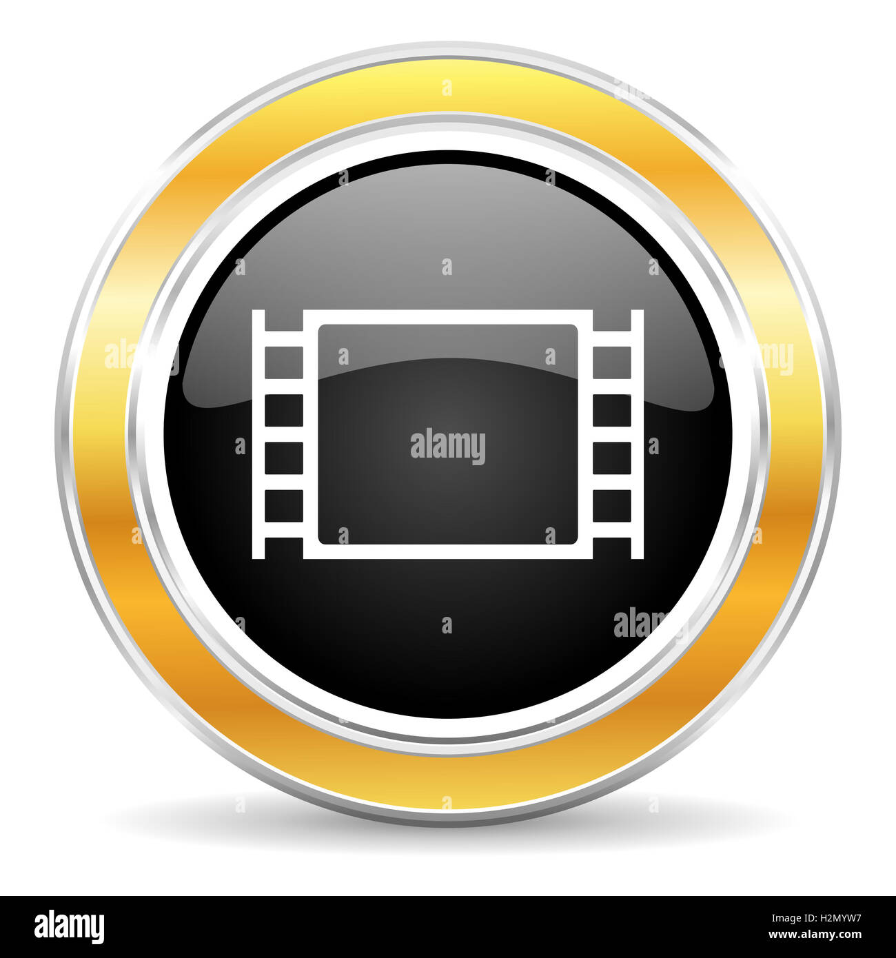Play movie icon hi-res stock photography and images - Alamy