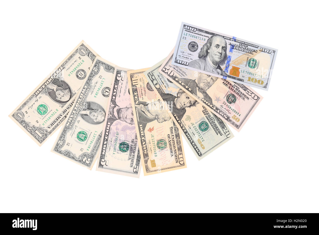 Photo of different banknotes US dollars Stock Photo - Alamy