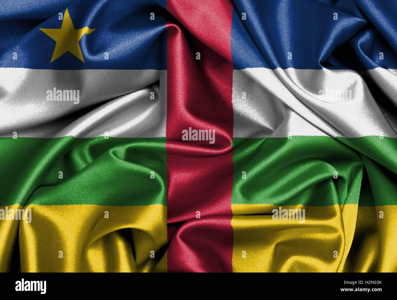Satin flag, three dimensional render Stock Photo - Alamy