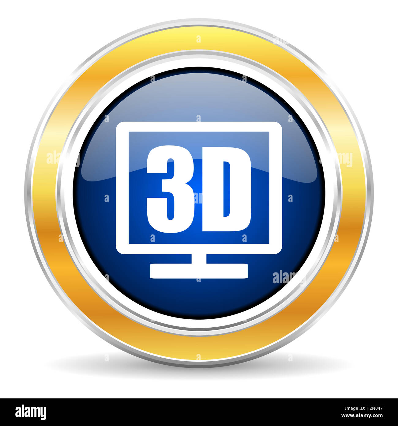 3d display icon Stock Photo - Alamy