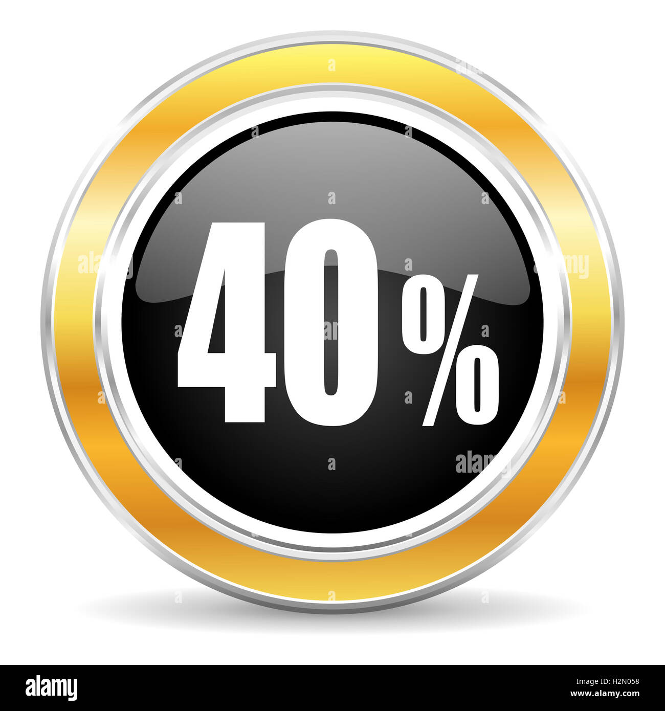 40 percent discount icon symbol Cut Out Stock Images & Pictures - Alamy