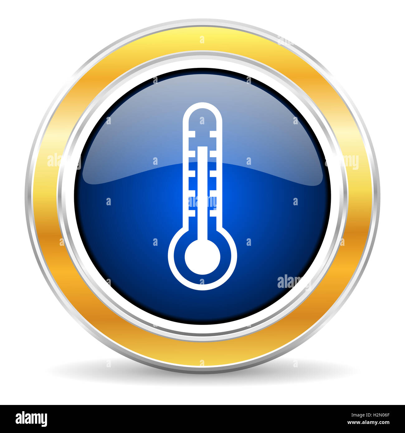 Medical thermometer icon blue hi-res stock photography and images - Alamy