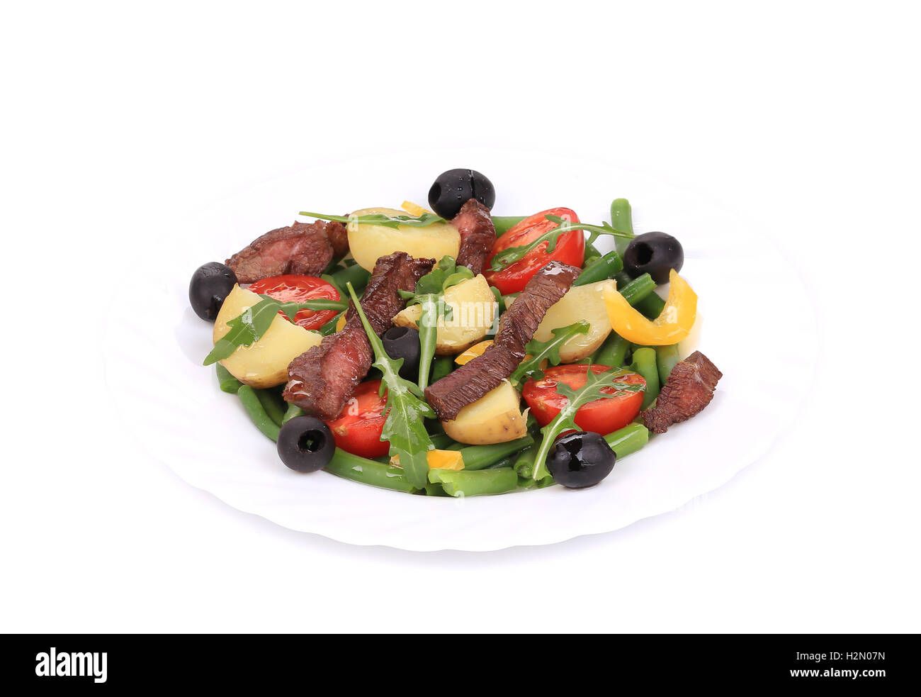 salad with beef fillet Stock Photo - Alamy