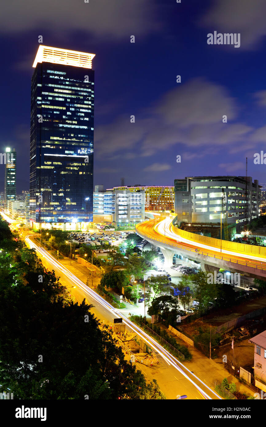 Cityscape at night Stock Photo - Alamy