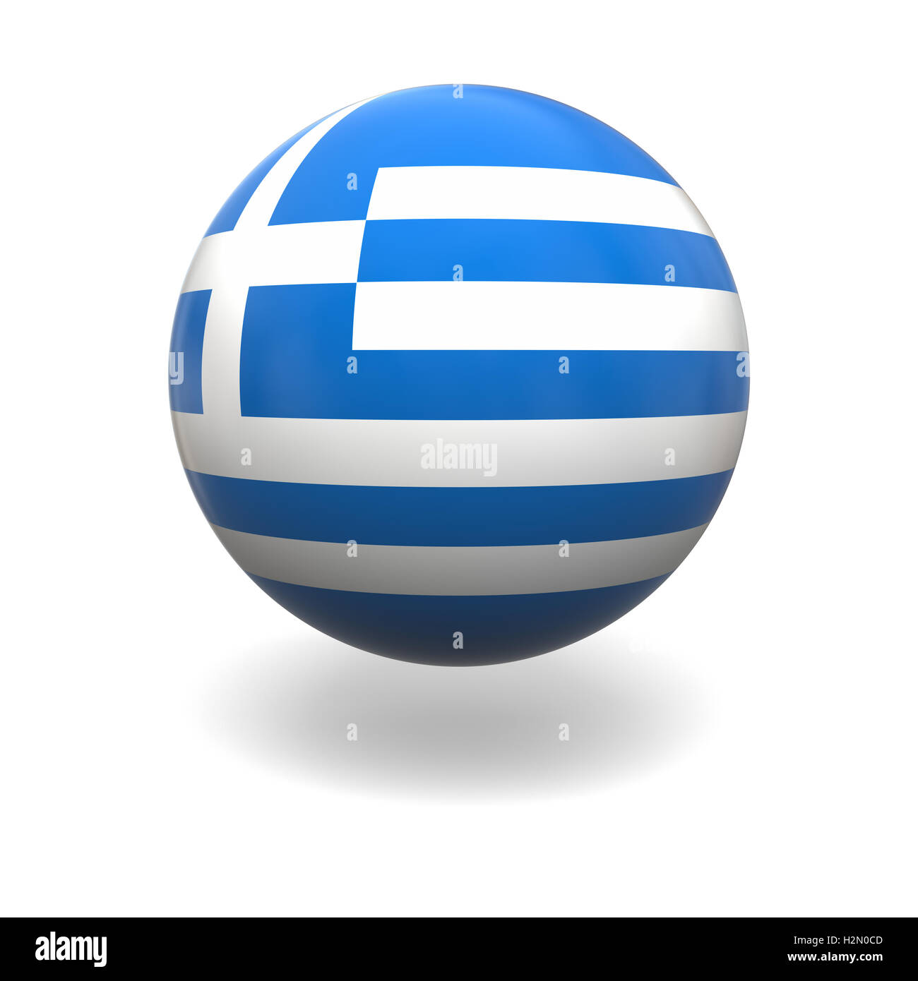 Greek flag illustration Cut Out Stock Images & Pictures - Alamy