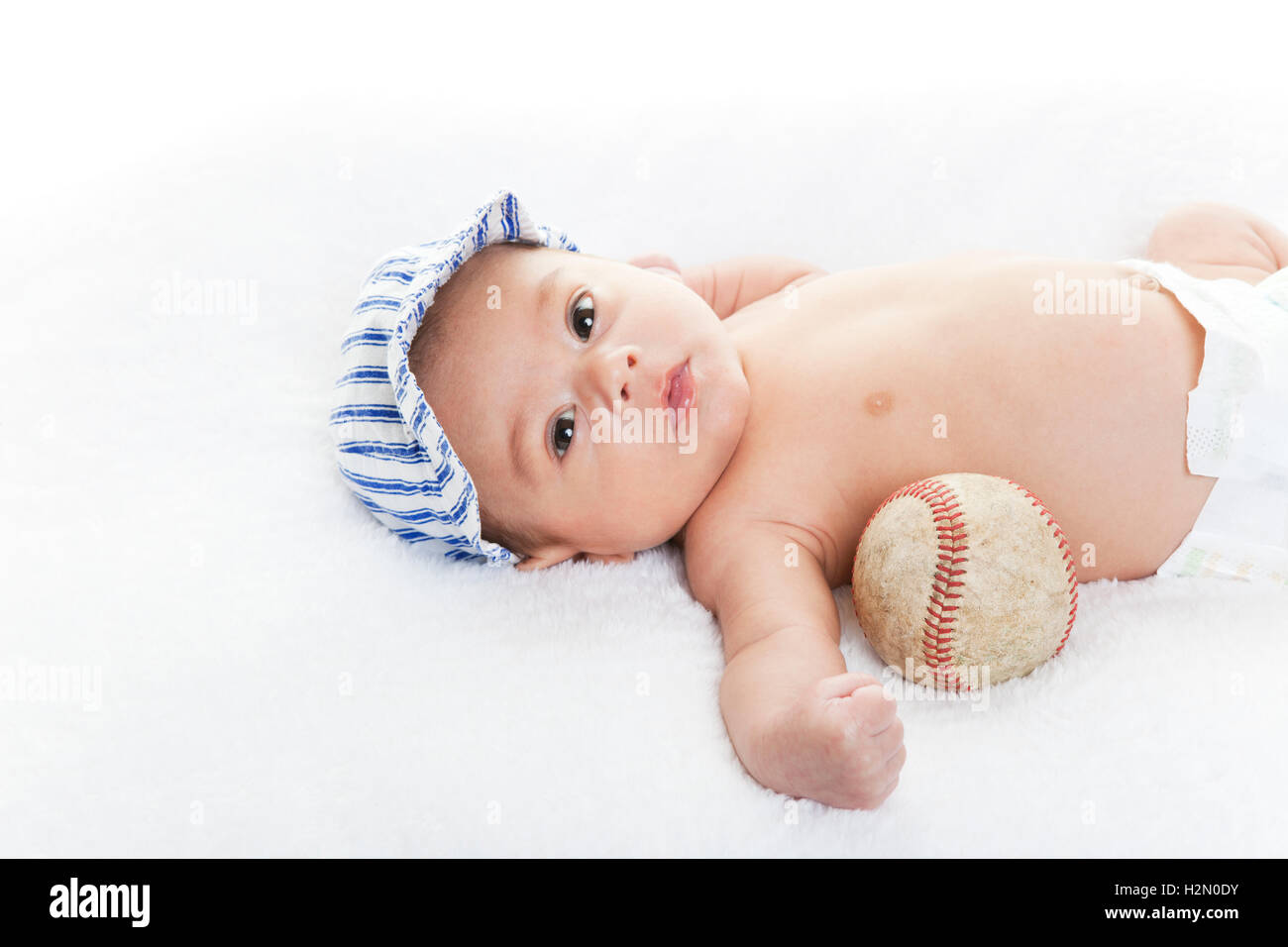 Baby Baseball Player Stock Photo - Alamy