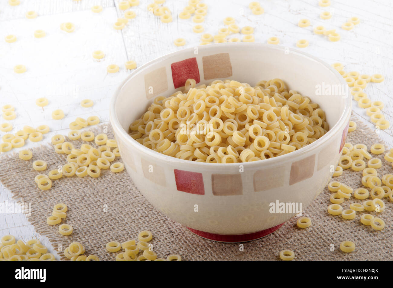 ring noodle in a bowl Stock Photo - Alamy