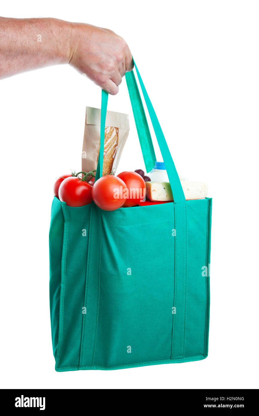 Man with hand in box Cut Out Stock Images & Pictures - Alamy