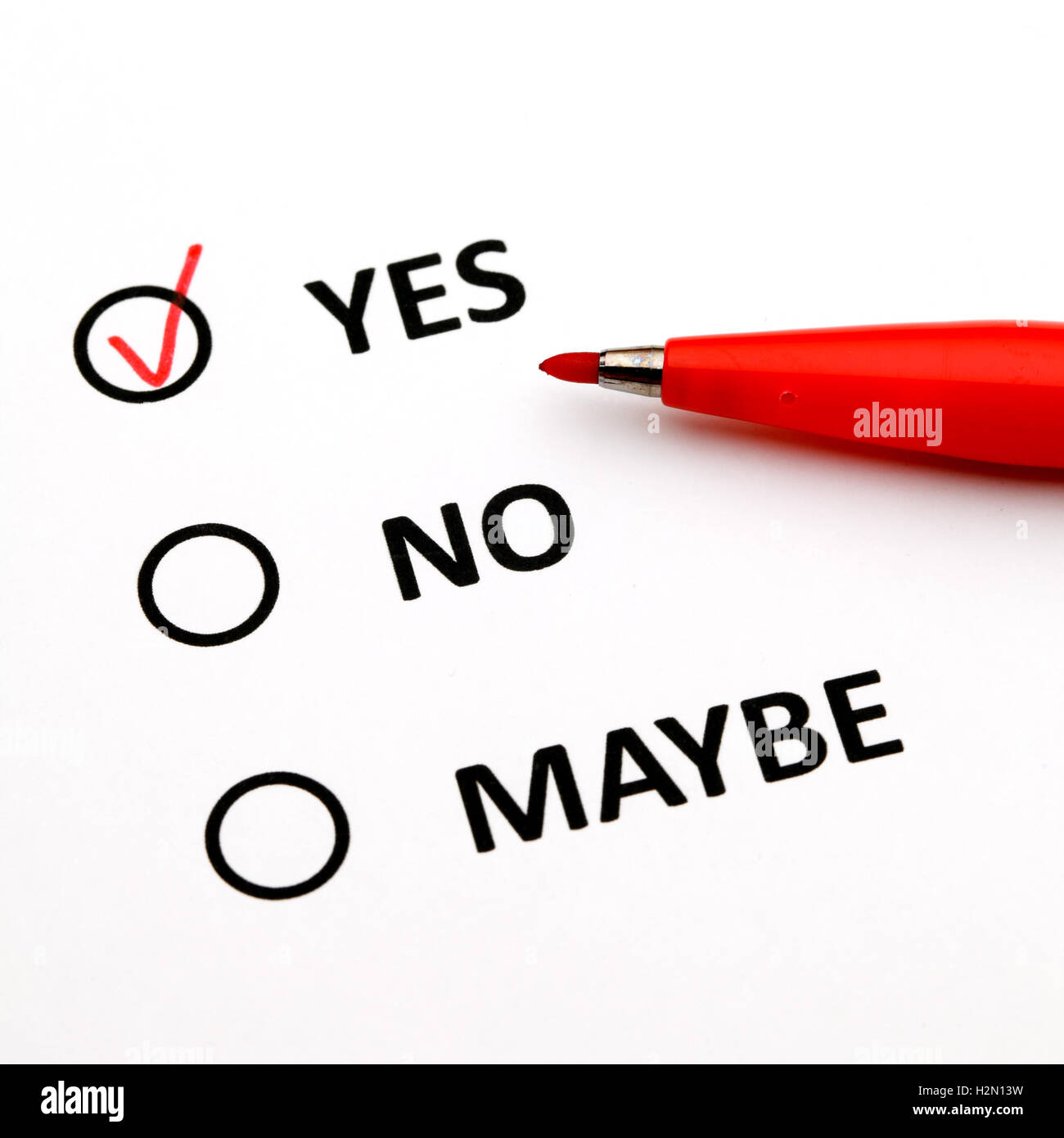 White check mark hi-res stock photography and images - Alamy