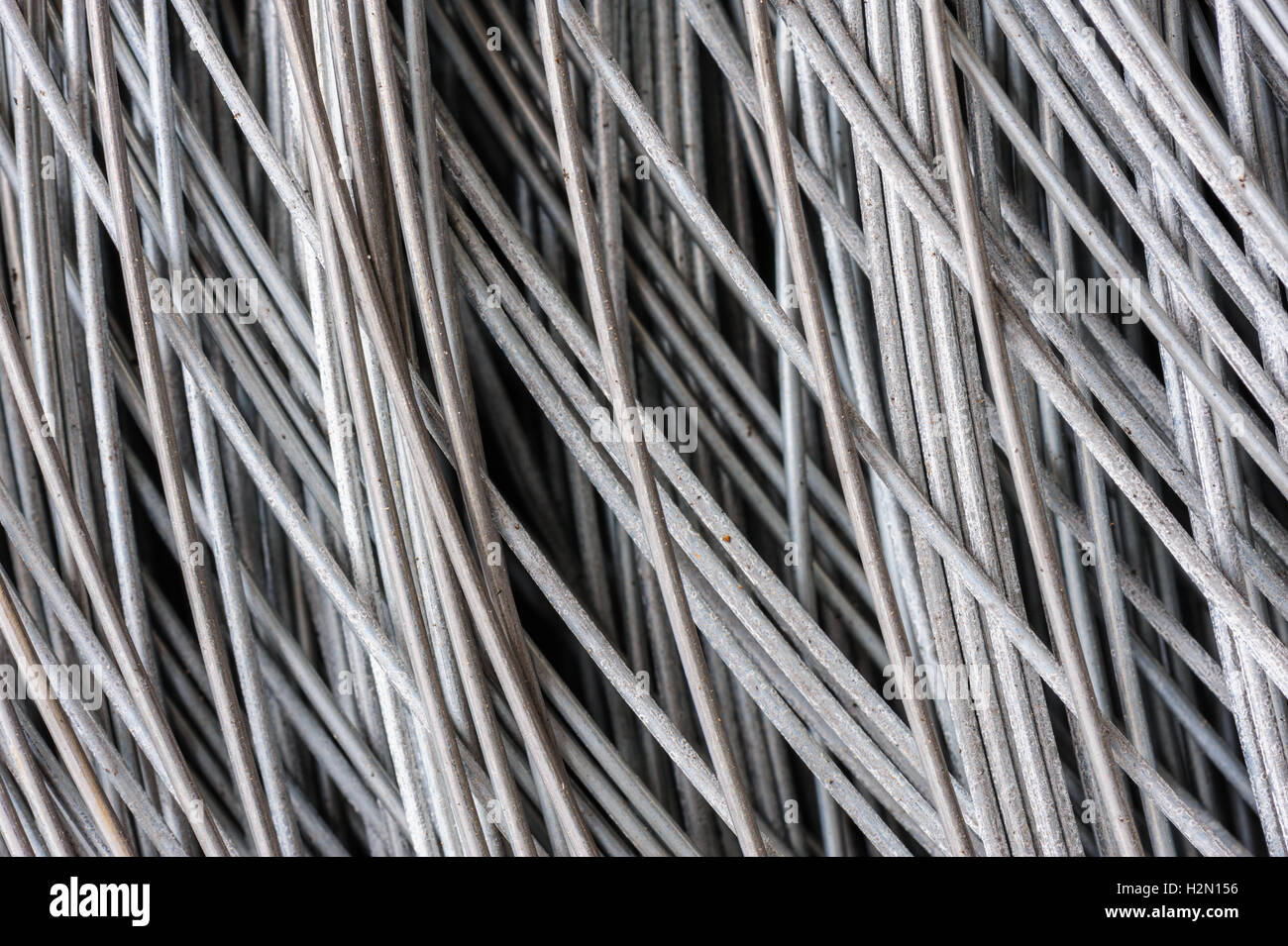 hank of metal wire background Stock Photo - Alamy