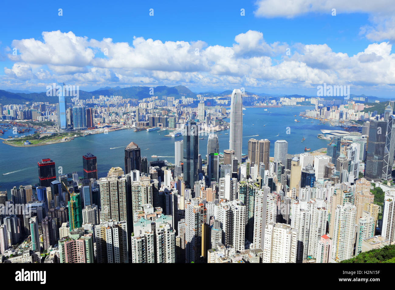 Hong Kong financial district Stock Photo - Alamy