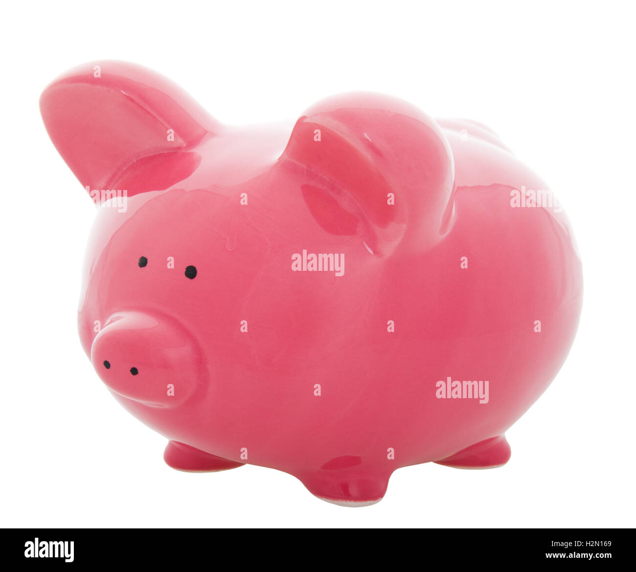 Pink Piggy Bank Stock Photo - Alamy