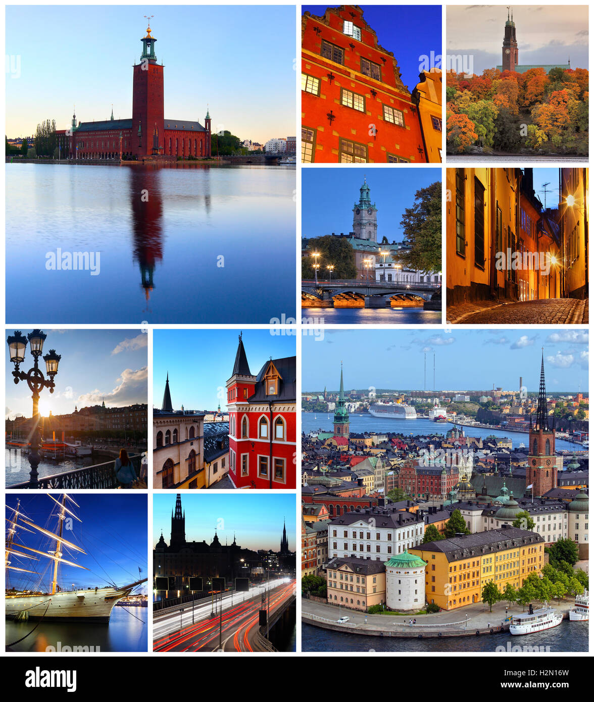 Cities collage hi-res stock photography and images - Alamy