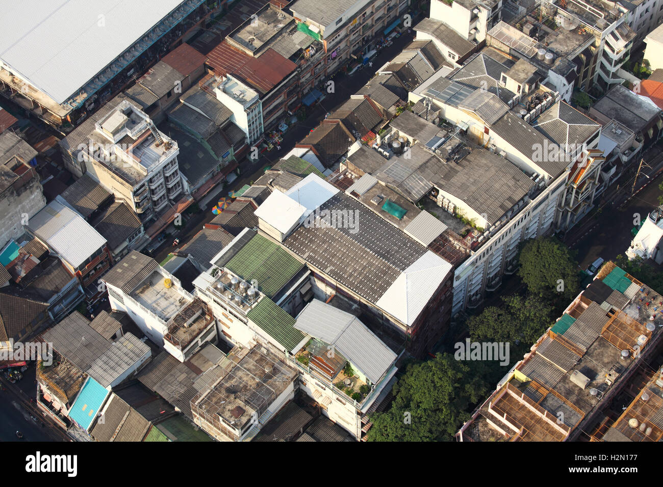Bangkok slums aerial hi-res stock photography and images - Alamy
