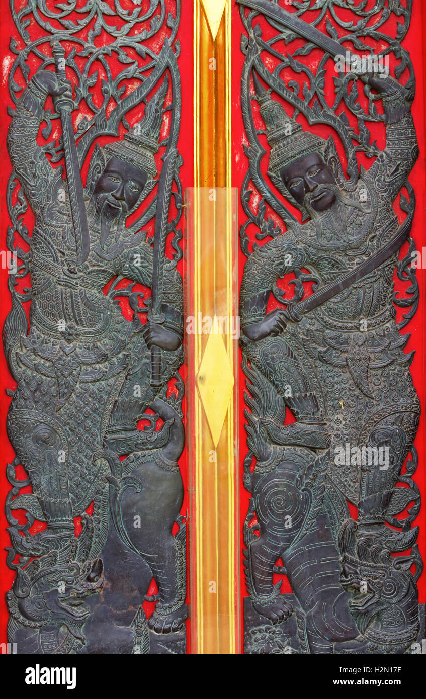 Thai design entrance Stock Photo - Alamy